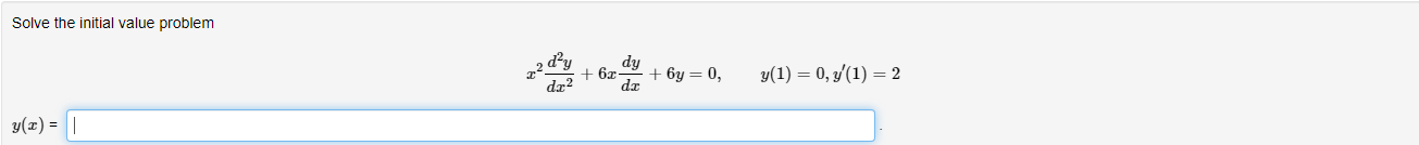 Solved Solve The Initial Value