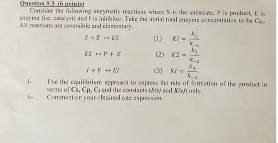 Solved Question #3 (6 ﻿points)Consider the following | Chegg.com