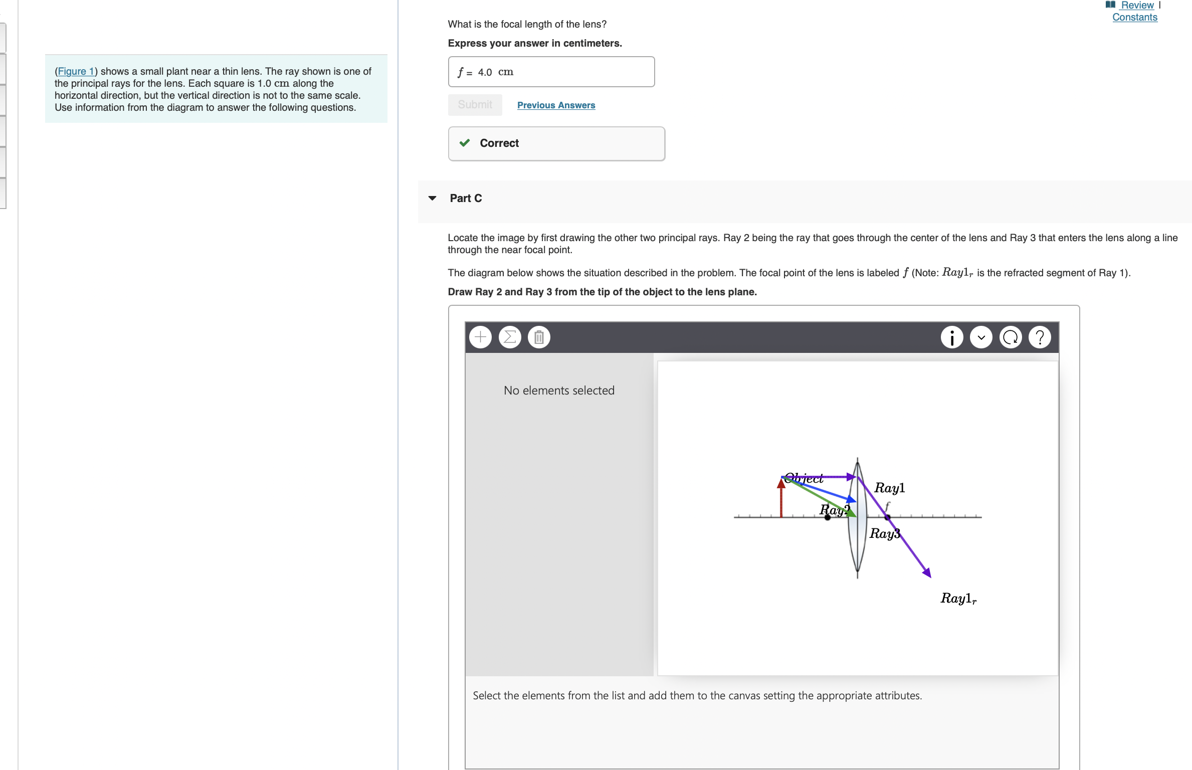 Solved What is the focal length of the lens?(Figure 1) | Chegg.com