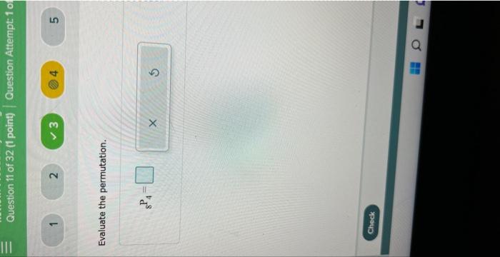 Solved Evaluate the permutation. | Chegg.com