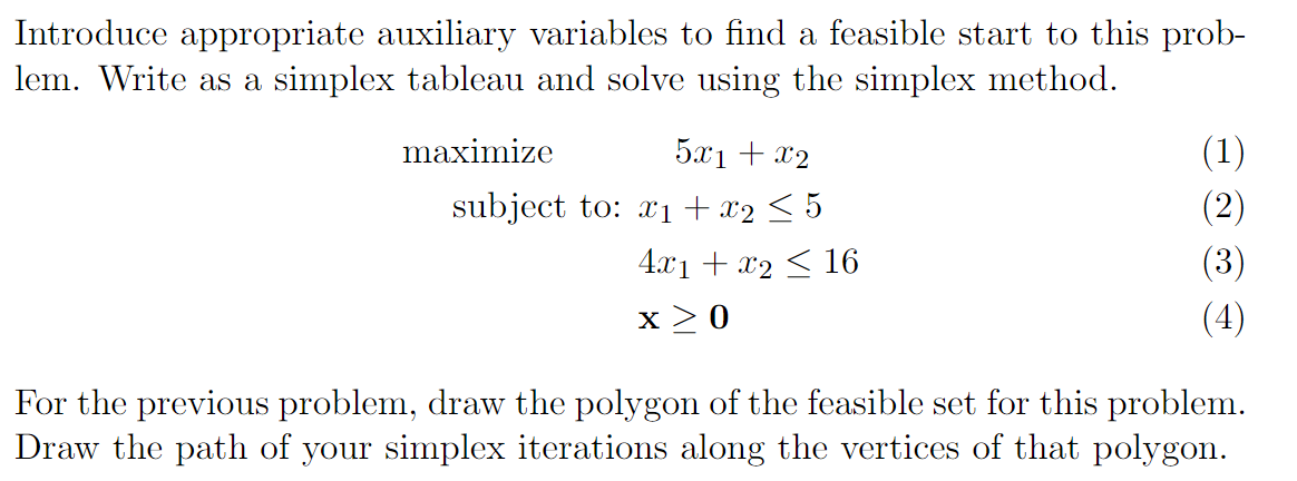 Solved Introduce appropriate auxiliary variables to find a | Chegg.com