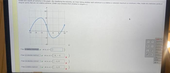 Solved Locate and class extrema integraph by casting the | Chegg.com