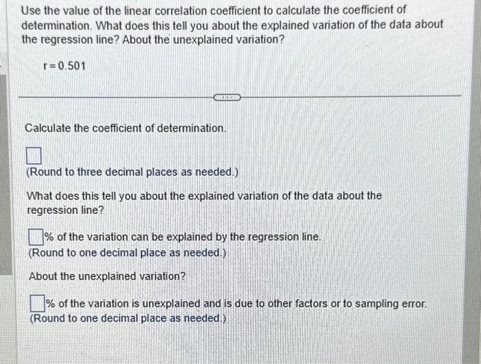 Solved Use the value of the linear correlation coefficient | Chegg.com