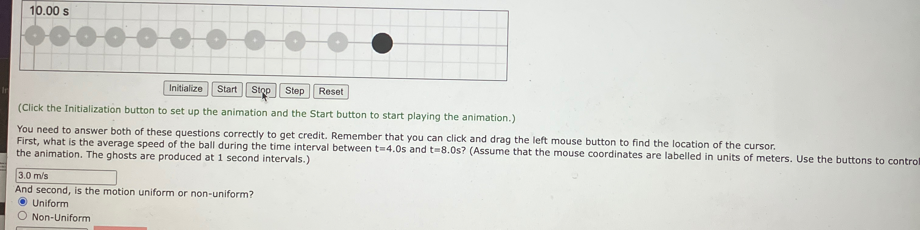 Solved (Click the Initialization button to set up the | Chegg.com