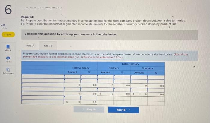 Solved Problem 7-21 (Algo) Segment Reporting and | Chegg.com