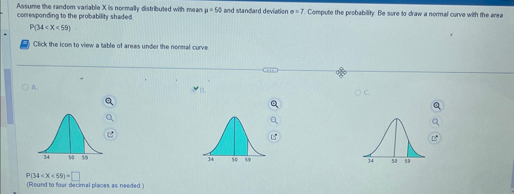 Solved Assume the random variable x ﻿is normally distributed | Chegg.com