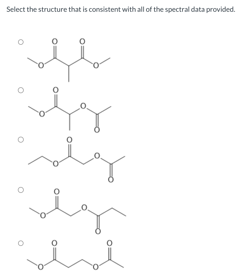 Select the structure that is consistent with all of | Chegg.com