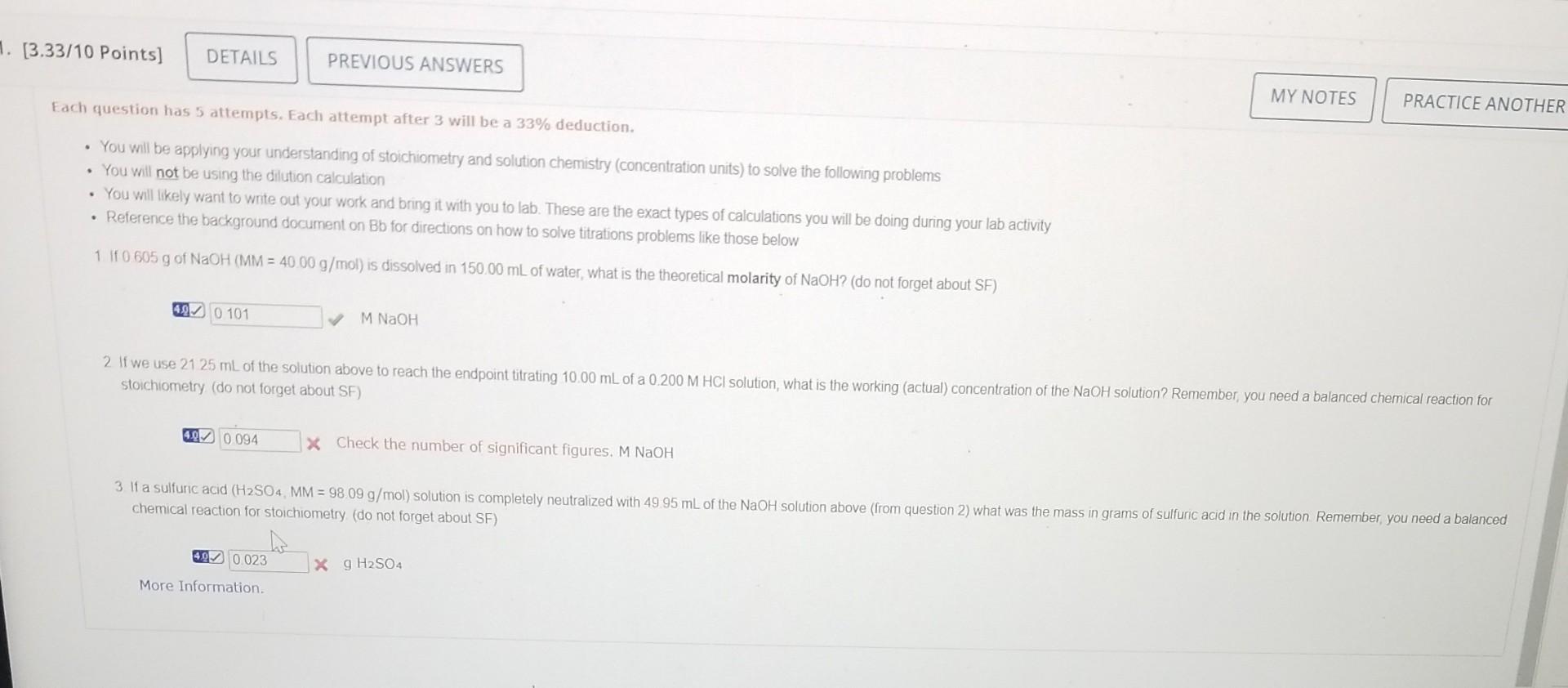 Solved Fach question has 5 attempts. Each attempt after 3 | Chegg.com