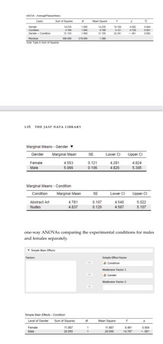 Cel போக 1000 116 THE JASP DATA LIHLARY Marginal Mens | Chegg.com