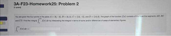 Solved You are given the four points in the plane | Chegg.com