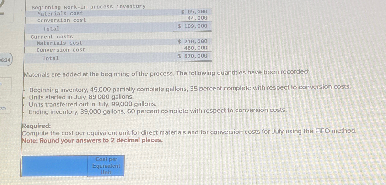 Solved \table[[Beginning work-in-process | Chegg.com