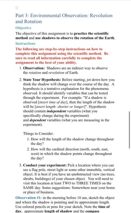 Solved and Rotation Objective The objective of this | Chegg.com