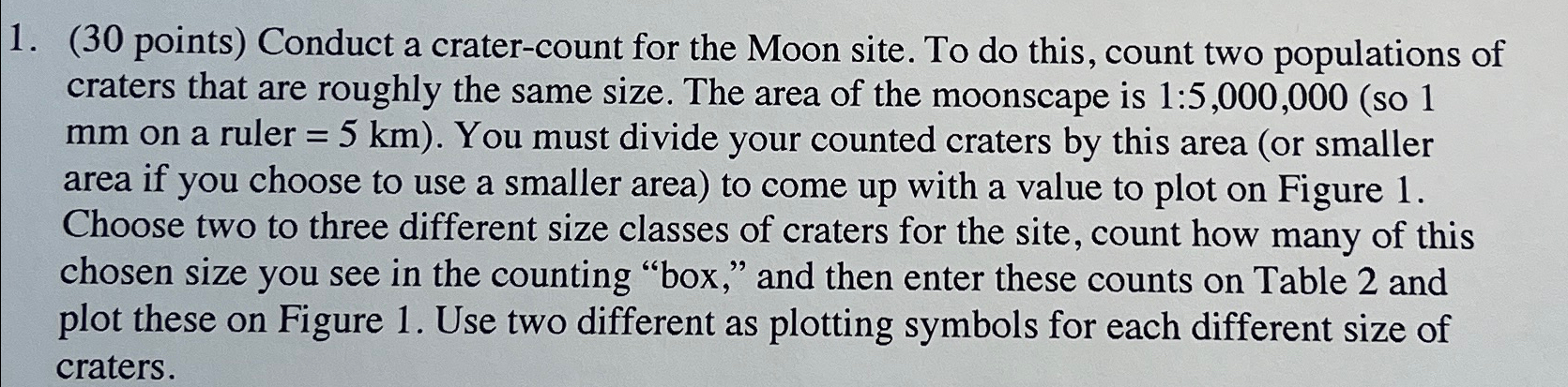 Solved (30 ﻿points) ﻿Conduct a crater-count for the Moon | Chegg.com