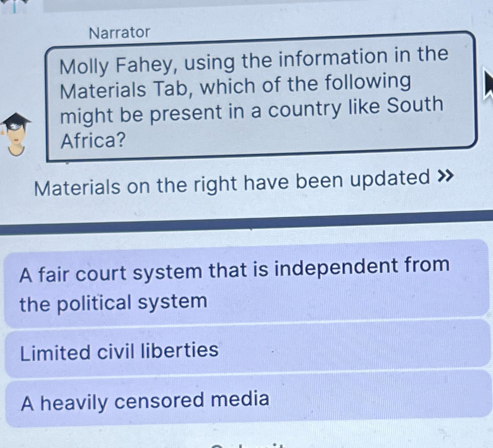 Solved NarratorMolly Fahey, using the information in the | Chegg.com