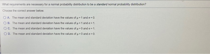Solved What Requirements Are Necessary For A Normal Chegg solved-what-requirements-are-necessary-for-a-normal-chegg