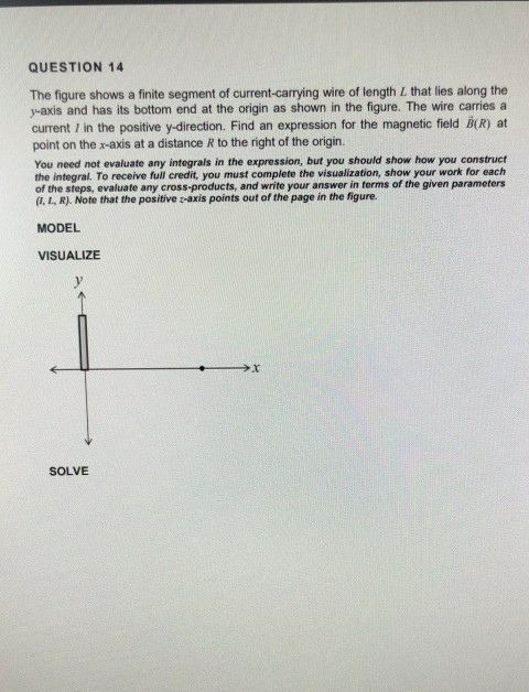 Solved QUESTION 14 The figure shows a finite segment of | Chegg.com