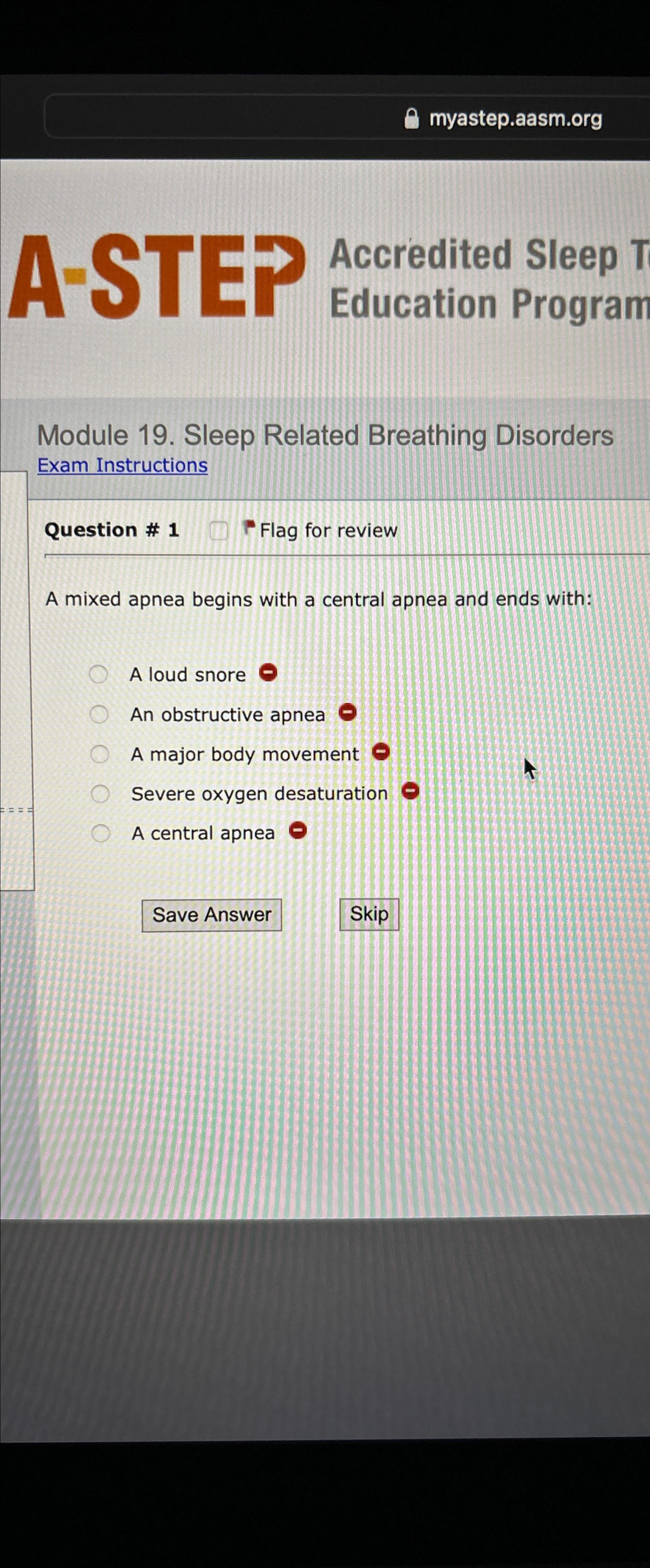 Solved myastep.aasm.orgModule 19. ﻿Sleep Related Breathing | Chegg.com