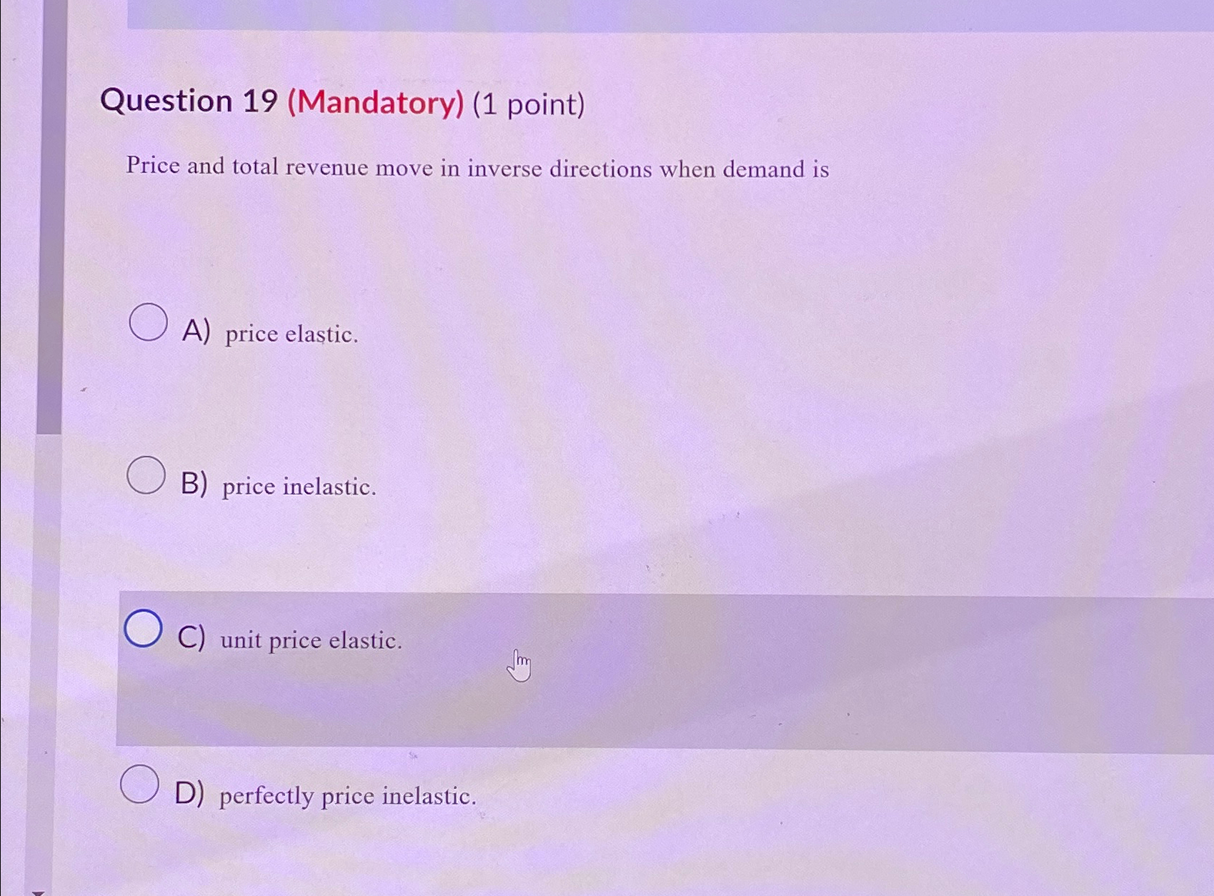 Solved Question 19 Mandatory 1 ﻿pointprice And Total 