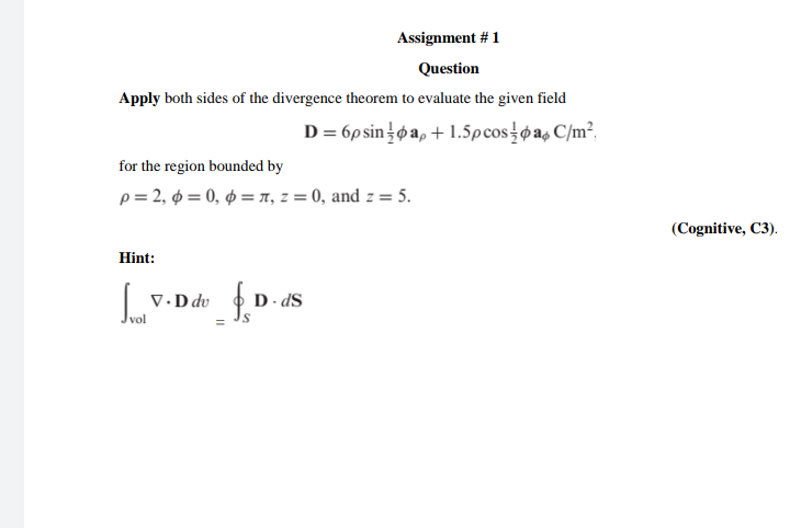 Solved Apply both sides of the divergence theorem to | Chegg.com