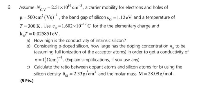 Solved Consider an n-type semiconductor with a doping | Chegg.com