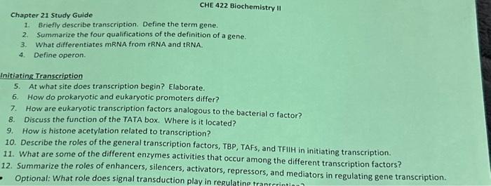 Solved Chapter 21 Study Guide 1. Briefly describe | Chegg.com