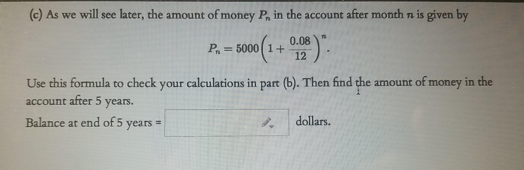 Solved Suppose you receive 5000 dollars through an | Chegg.com
