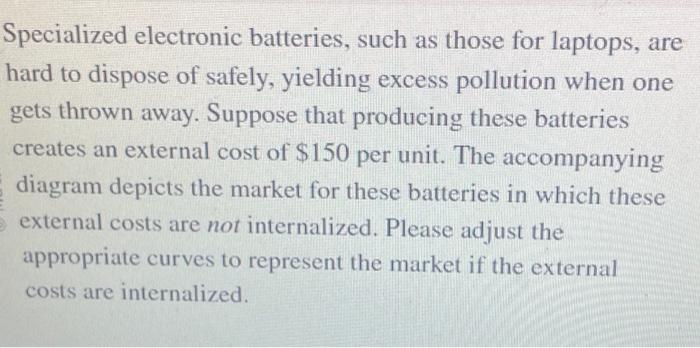 Solved Specialized electronic batteries, such as those for | Chegg.com