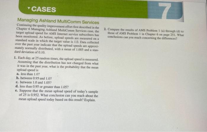 Solved Managing Ashland MultiComm Services Continuing the | Chegg.com