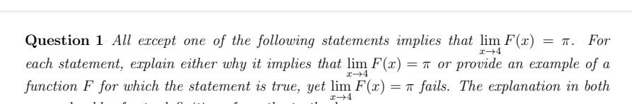 Solved Question 1 All except one of the following statements | Chegg.com
