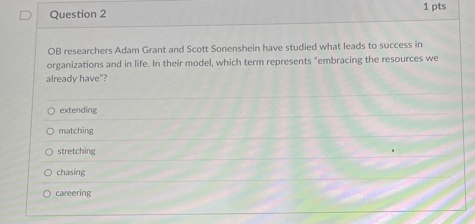 Solved Question 21 ﻿ptsOB researchers Adam Grant and Scott | Chegg.com