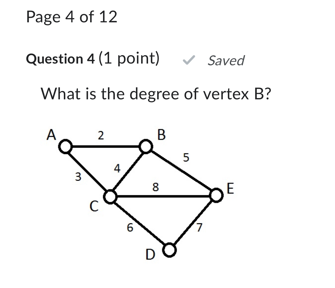 Solved Page 4 of 12Question 4 (1 point) SavedWhat is the | Chegg.com Solved Page 4 of 12Question 4 (1 point) SavedWhat is the | Chegg.com