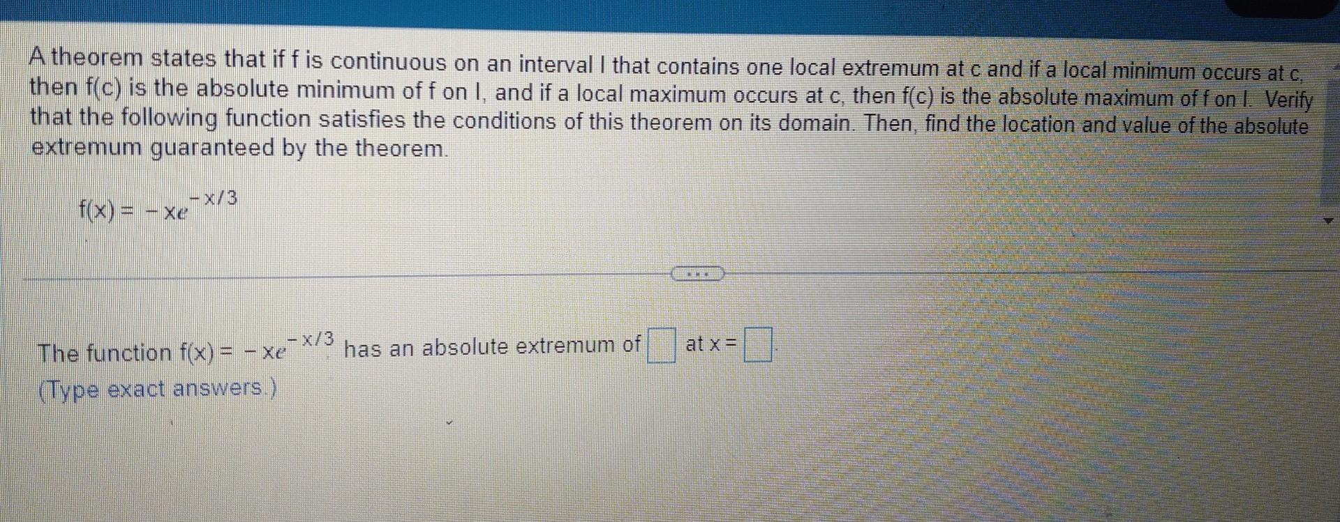 Solved A theorem states that if f is continuous on an | Chegg.com