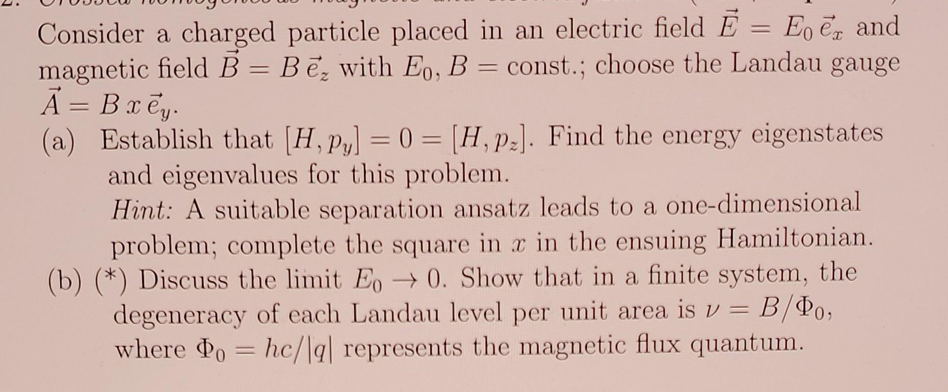 Solved Consider a charged particle placed in an electric | Chegg.com
