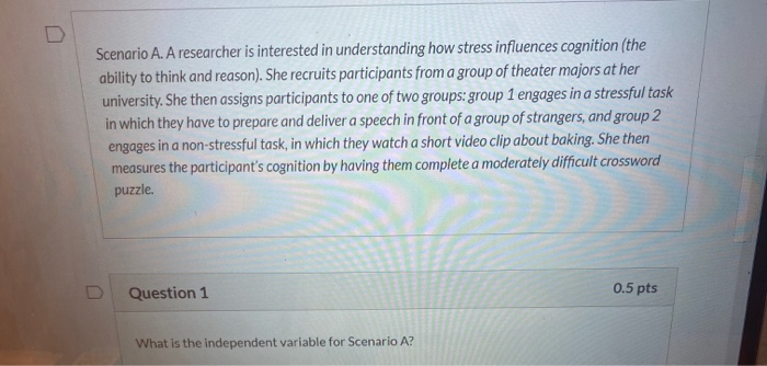 Solved (Extraneous Variables): A school psychologist | Chegg.com