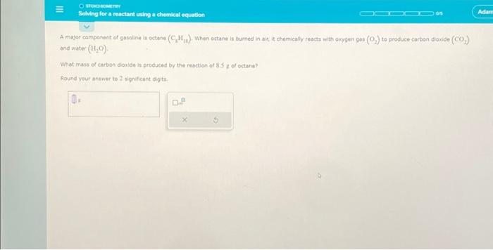 Solved Stoichiometry Solving For A Reactant Using A Chemical 9057