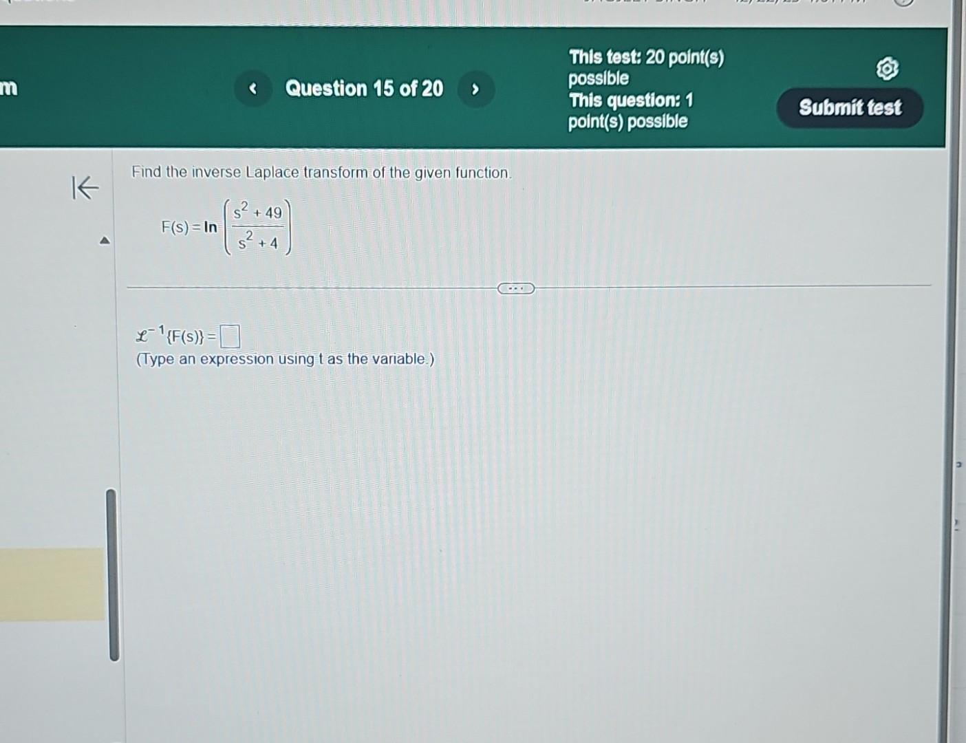 Solved Find the inverse Laplace transform of the given | Chegg.com