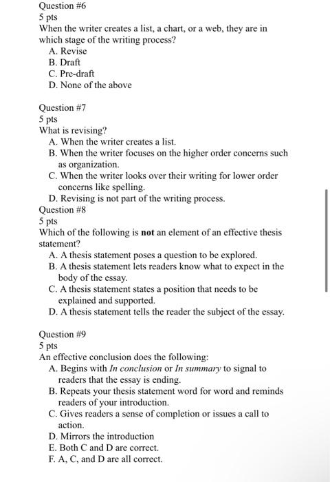 Question \#1 5 pts Cindy is writing a research paper | Chegg.com
