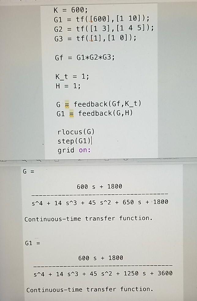 Solved Gls) = K(St3) (St10 (5 +45+5) t 4 (5+3) (stio) | Chegg.com