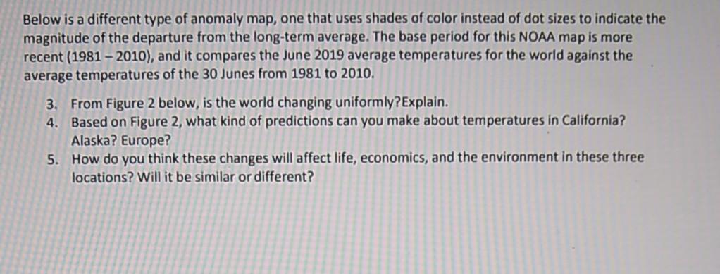 Solved Below is a different type of anomaly map, one that | Chegg.com