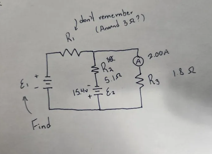 Solved Find the voltage at e1. ﻿Use 3 ﻿ohm for resistor 1. | Chegg.com