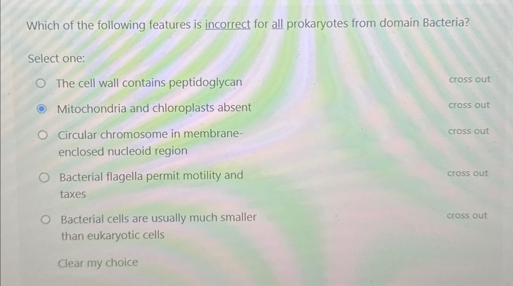 Solved Which of the following features is incorrect for all | Chegg.com