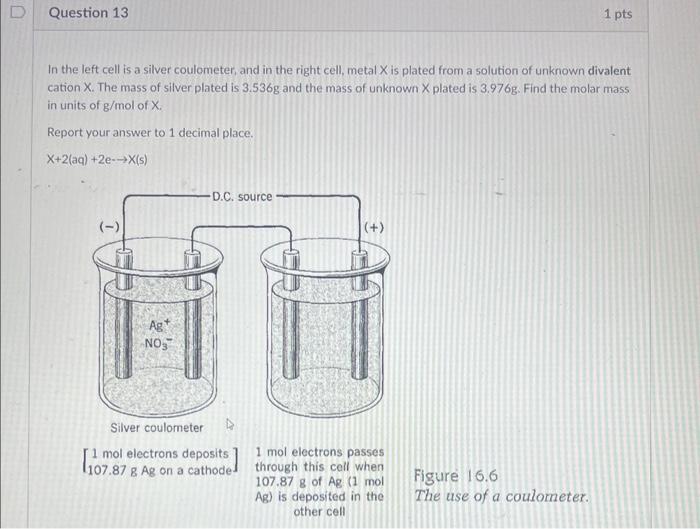 Solved In the left cell is a silver coulometer, and in the | Chegg.com