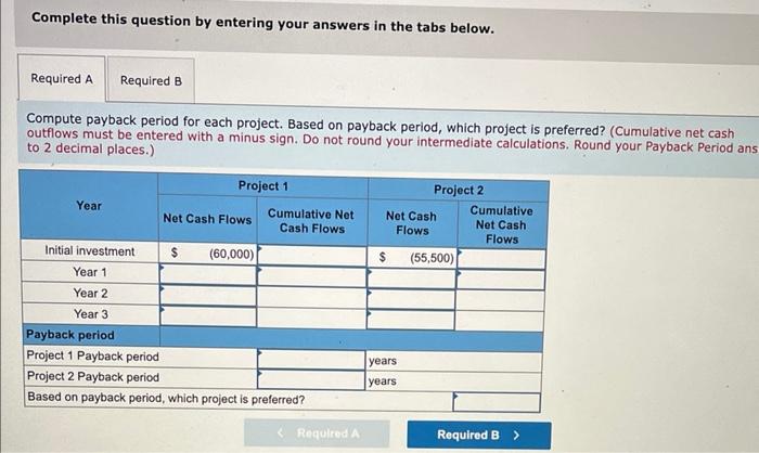 Solved Exercise 11-9 (Algo) Payback period; net present | Chegg.com