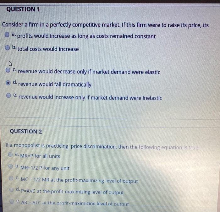 Solved TE QUESTION 1 Consider a firm in a perfectly | Chegg.com Solved TE QUESTION 1 Consider a firm in a perfectly | Chegg.com