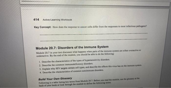 Solved Bulld Your Own Summary Table: lmmune Disorders As you | Chegg.com