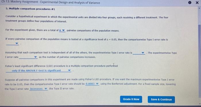 Solved Drop down options belowfor the experiment, there are | Chegg.com