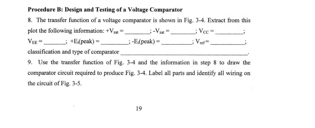 Solved = Procedure B: Design and Testing of a Voltage | Chegg.com