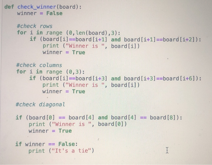 Solved You Have To Define A Class Called Tictactoe Using The