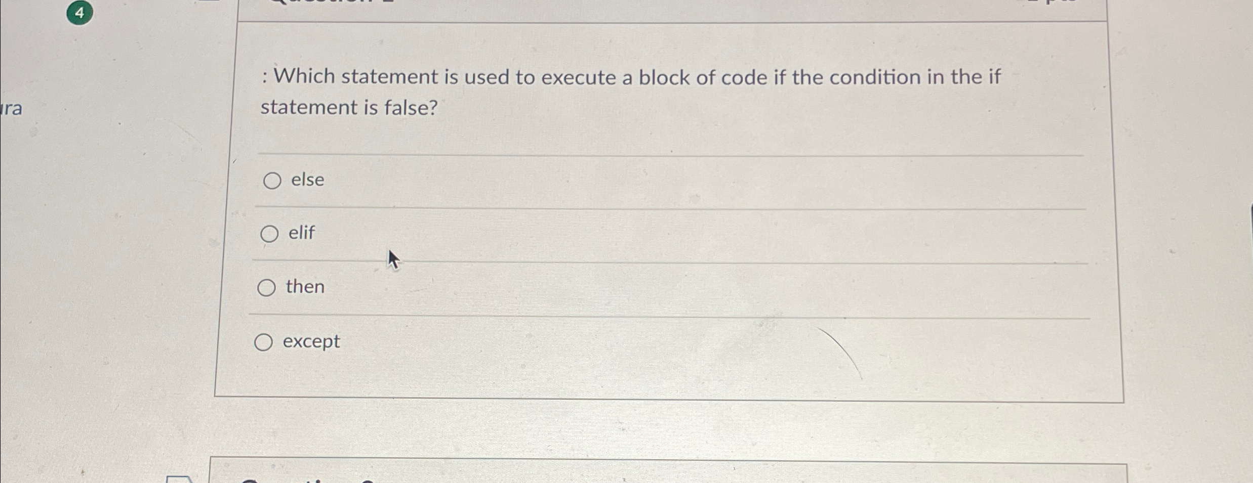 Solved 4: Which statement is used to execute a block of code | Chegg.com