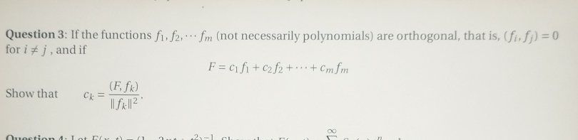 Solved Question 3: If the functions f1,f2,cdotsfm (not | Chegg.com